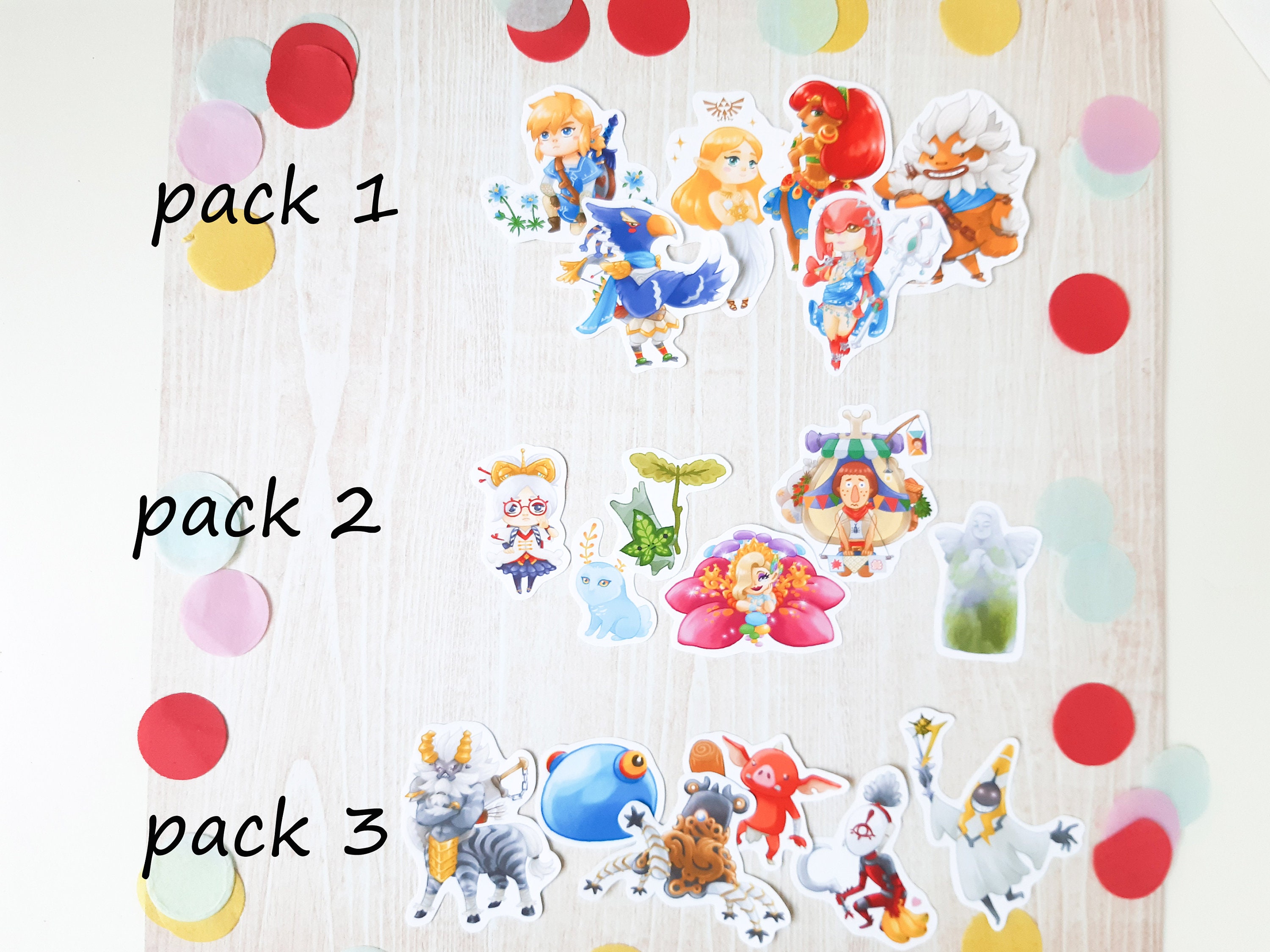 Zelda BOTW Characters Stickers Pack Stationery - Etsy