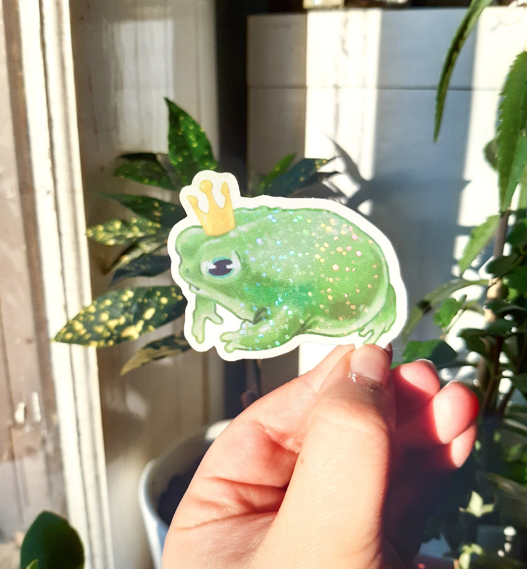 Glitter Sticker Prince Charming Frog Fairy Tale Bujo - Etsy