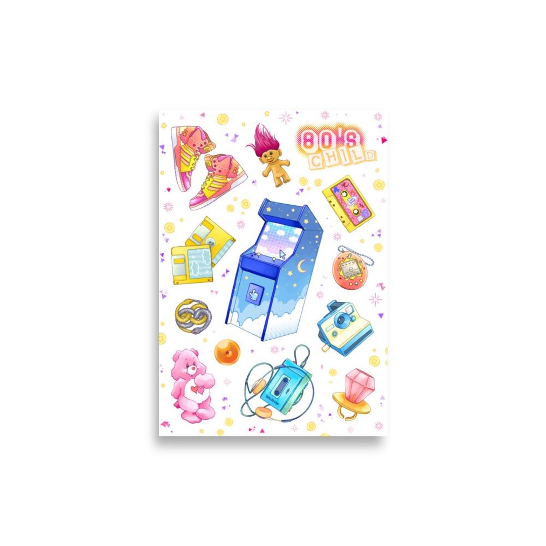 A4 80's Child Poster - Etsy