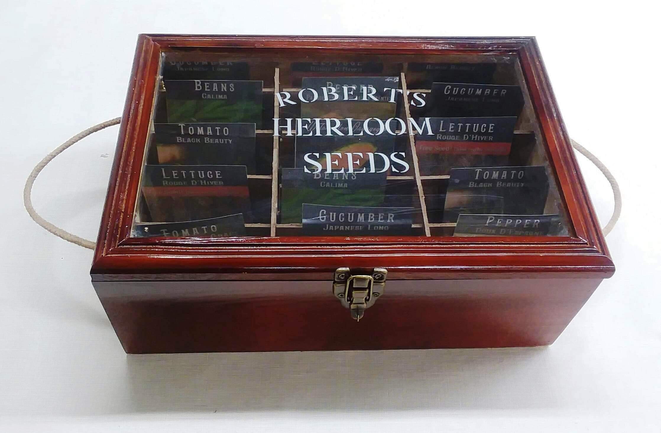 Seed Box Handcrafted wooden seed saver High Quality Garden | Etsy