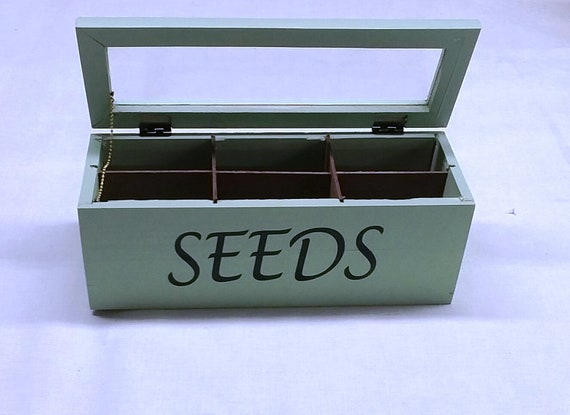 Small Recycled Wood Seed Box | Etsy