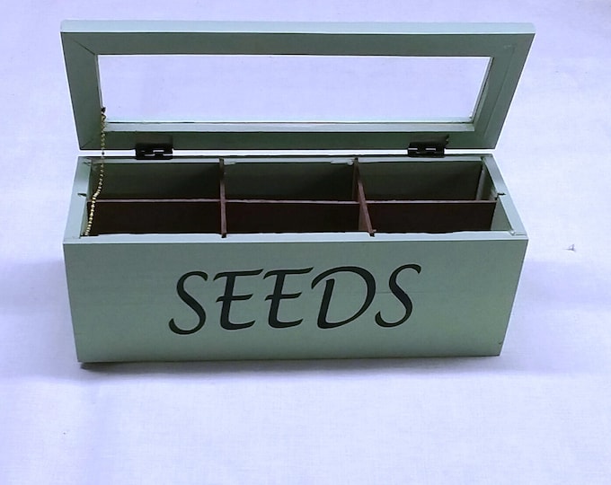 Antique Dovetail Corner Seed Box E J Bowen CALIFORNIA SEEDS / Vintage ...