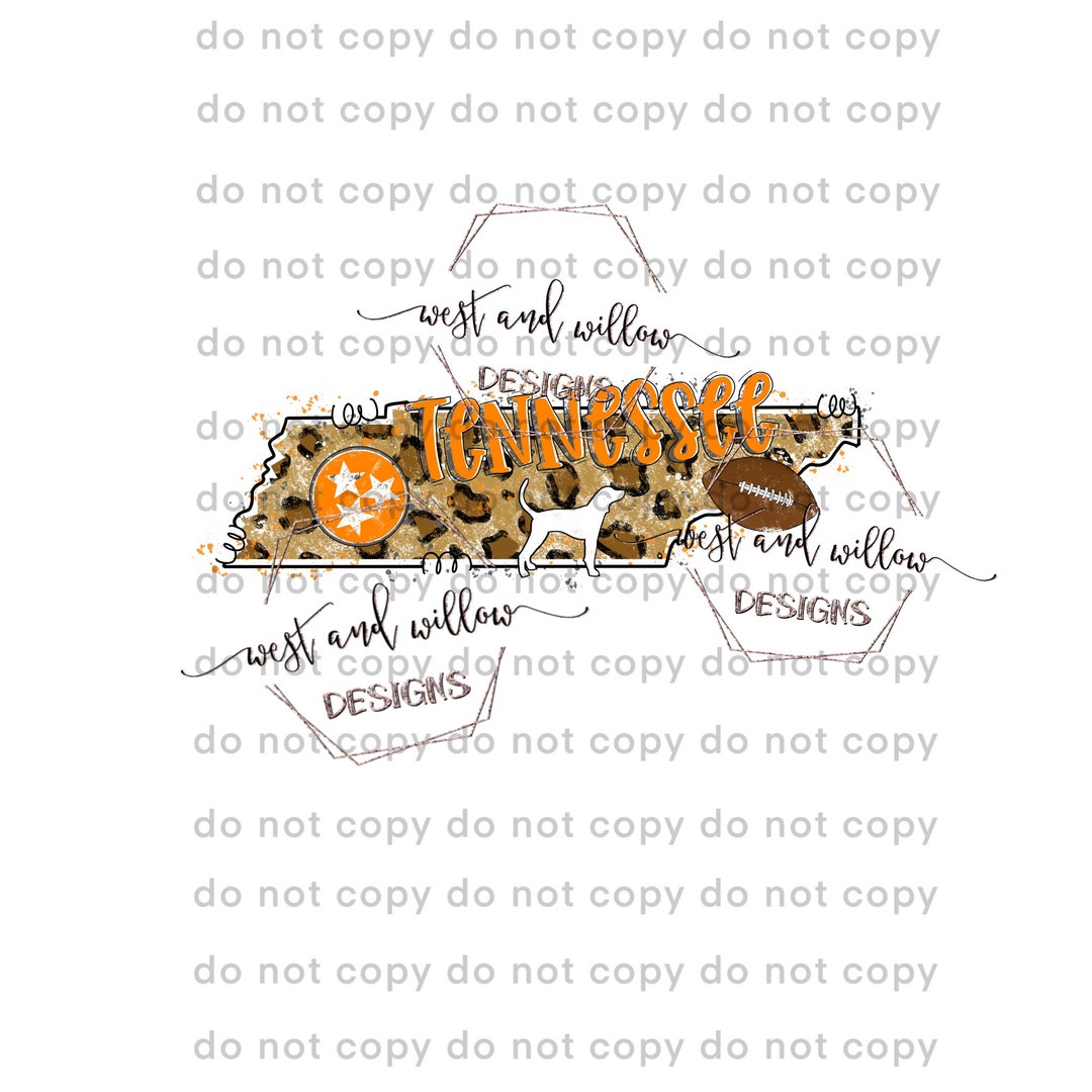 Tennessee Volunteers Leopard State ,TN, Tennessee Football, Distressed ...
