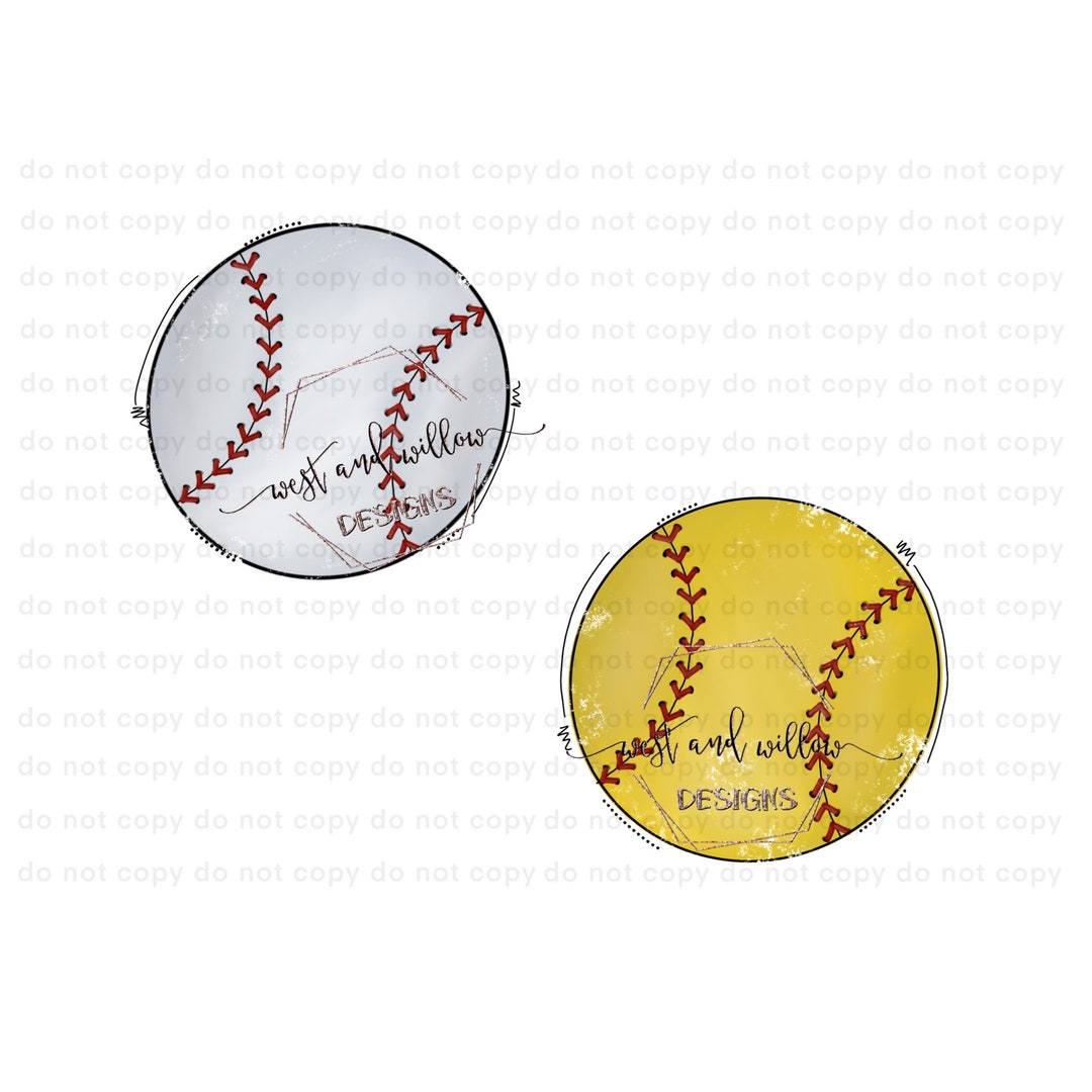Baseball, Softball, Hand Drawn Baseball and Softball Design, Perfect to ...