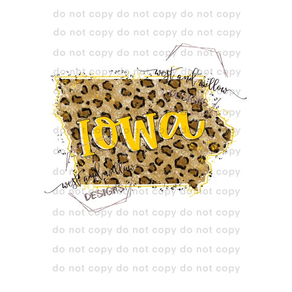 Iowa State Stencil - Etsy