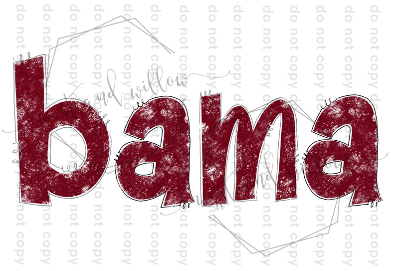 Bama Football PNG Digital Download Design | Etsy