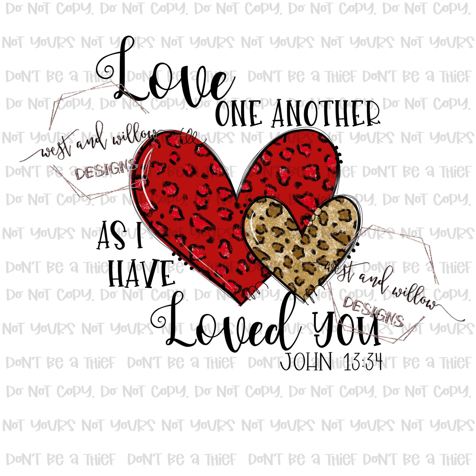 Love One Another as I Have Loved You Love One Another - Etsy