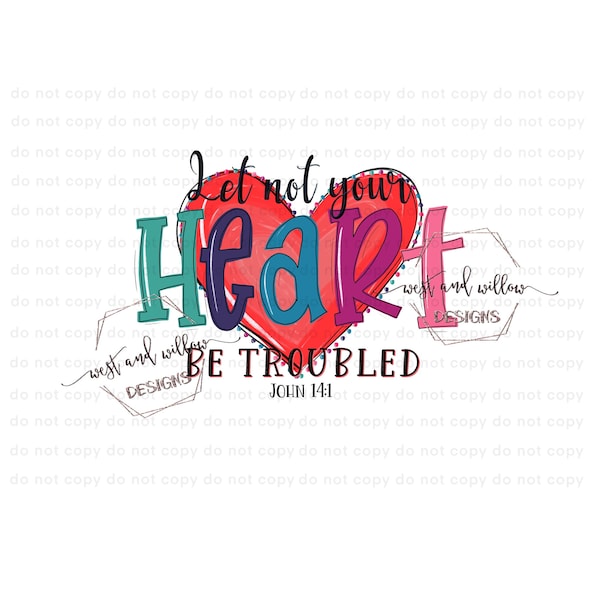 Let Not Your Heart - Etsy