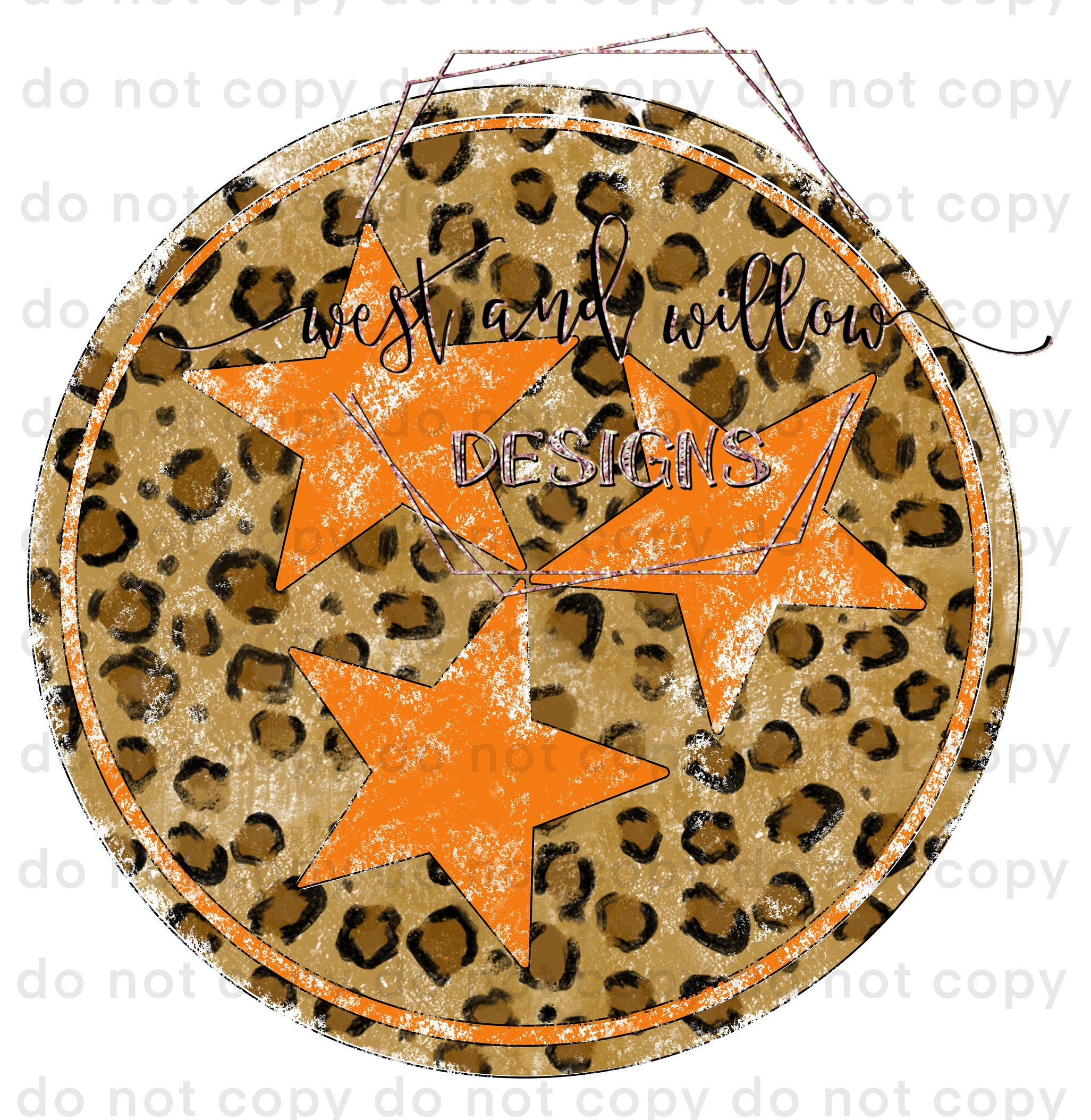 Leopard and UT orange Tri Star Tennessee TN Tenn tristar | Etsy