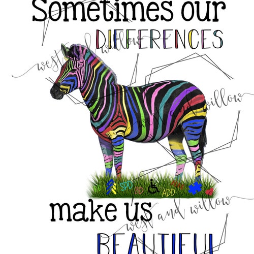 Special Needs Sometimes Our Differences Make Us Beautiful PNG - Etsy