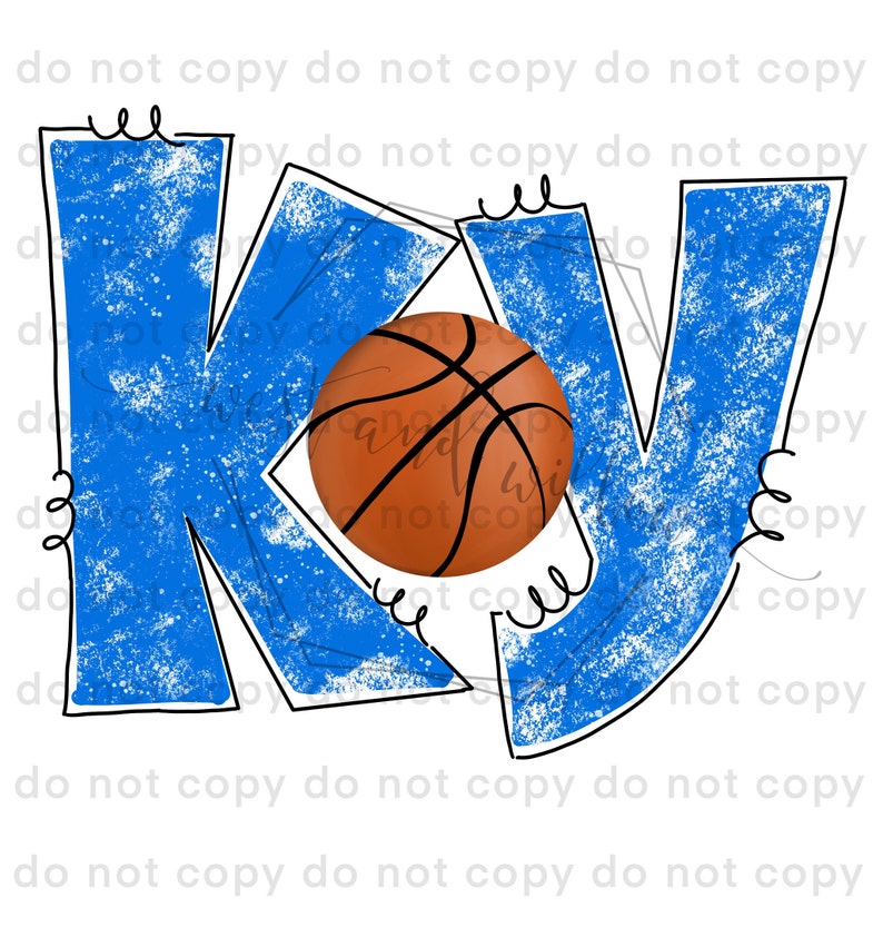 Kentucky KY Basketball Plus Plain KY With Curls 2 PNG Digital - Etsy