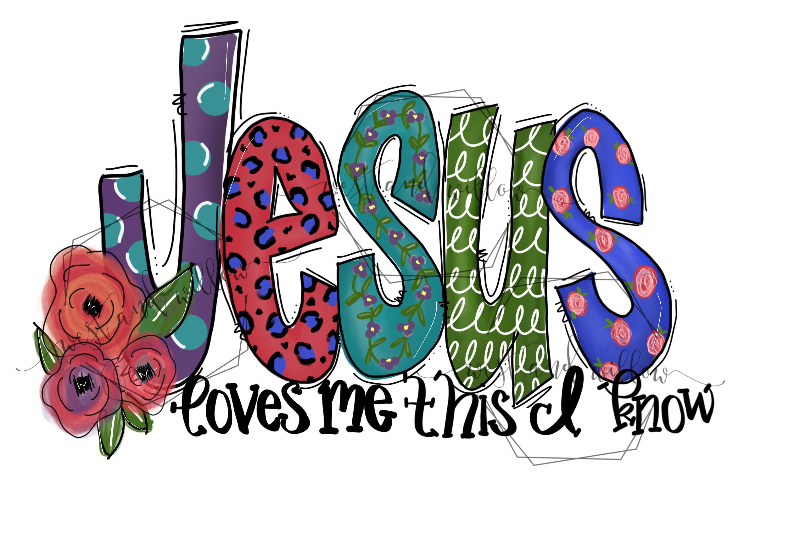 Jesus Loves Me This I Know PNG Digital Download Design - Etsy