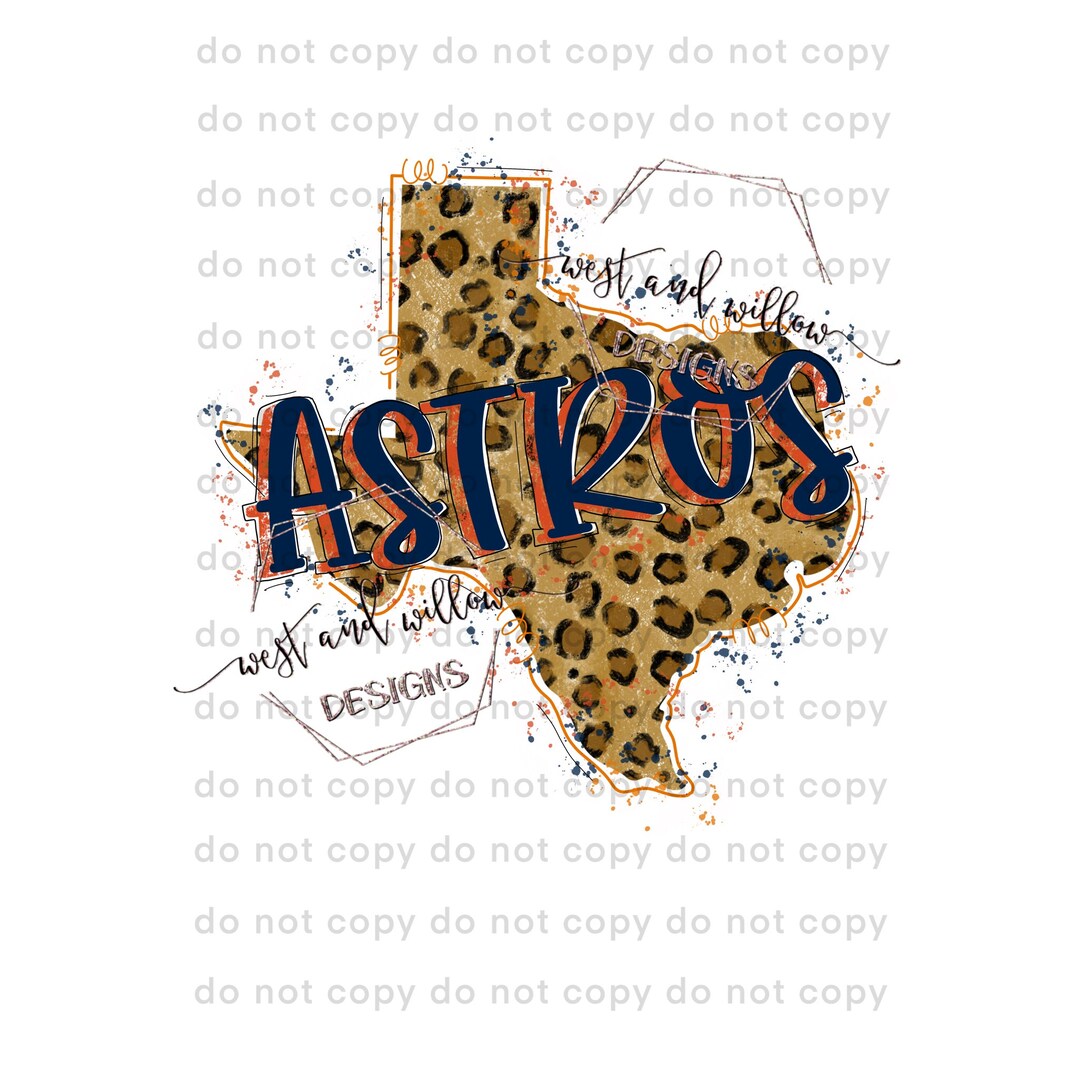Leopard Print Astros, Texas Baseball, Houston Texas PNG Digital ...