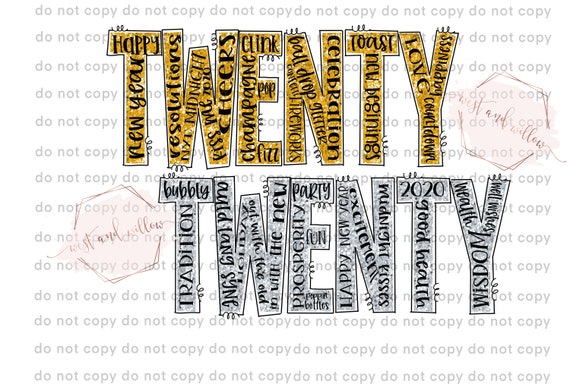 2020 Twenty Twenty New Year Happy New Year New Years | Etsy