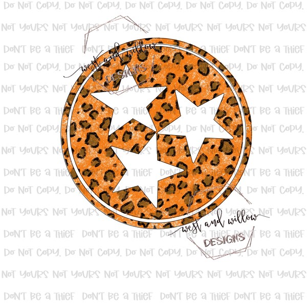 Tennessee Tristar Stencil - Etsy
