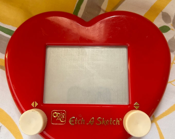 Heart- Shaped Etch A Sketch - Etsy