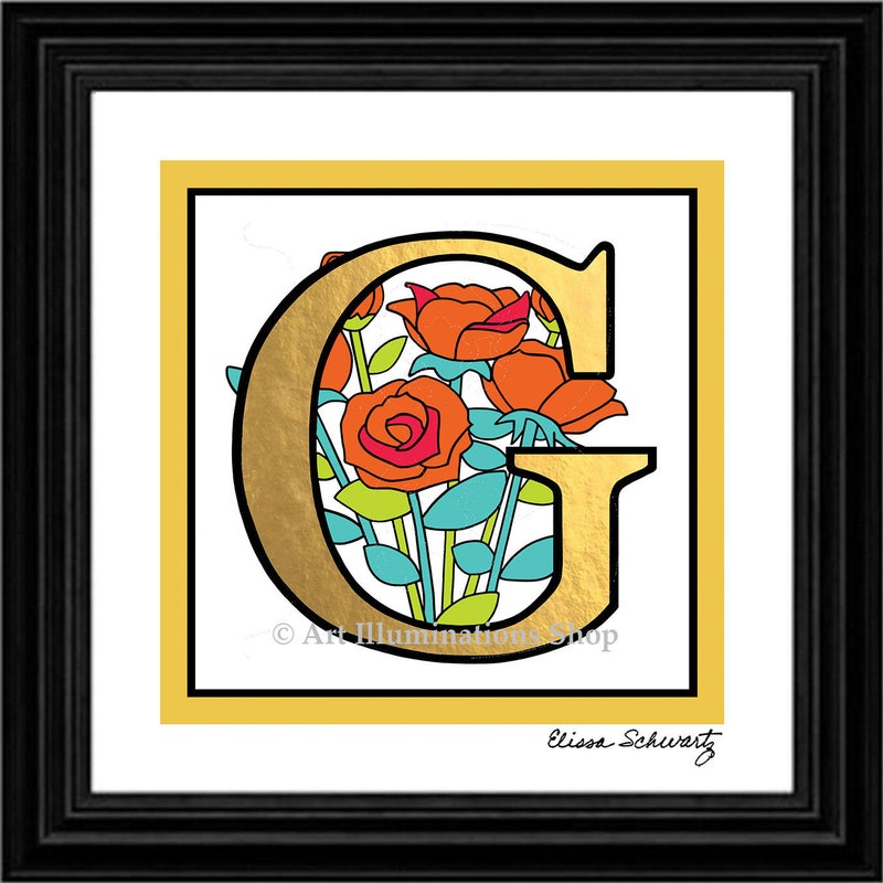 Illuminated Letter G - Etsy