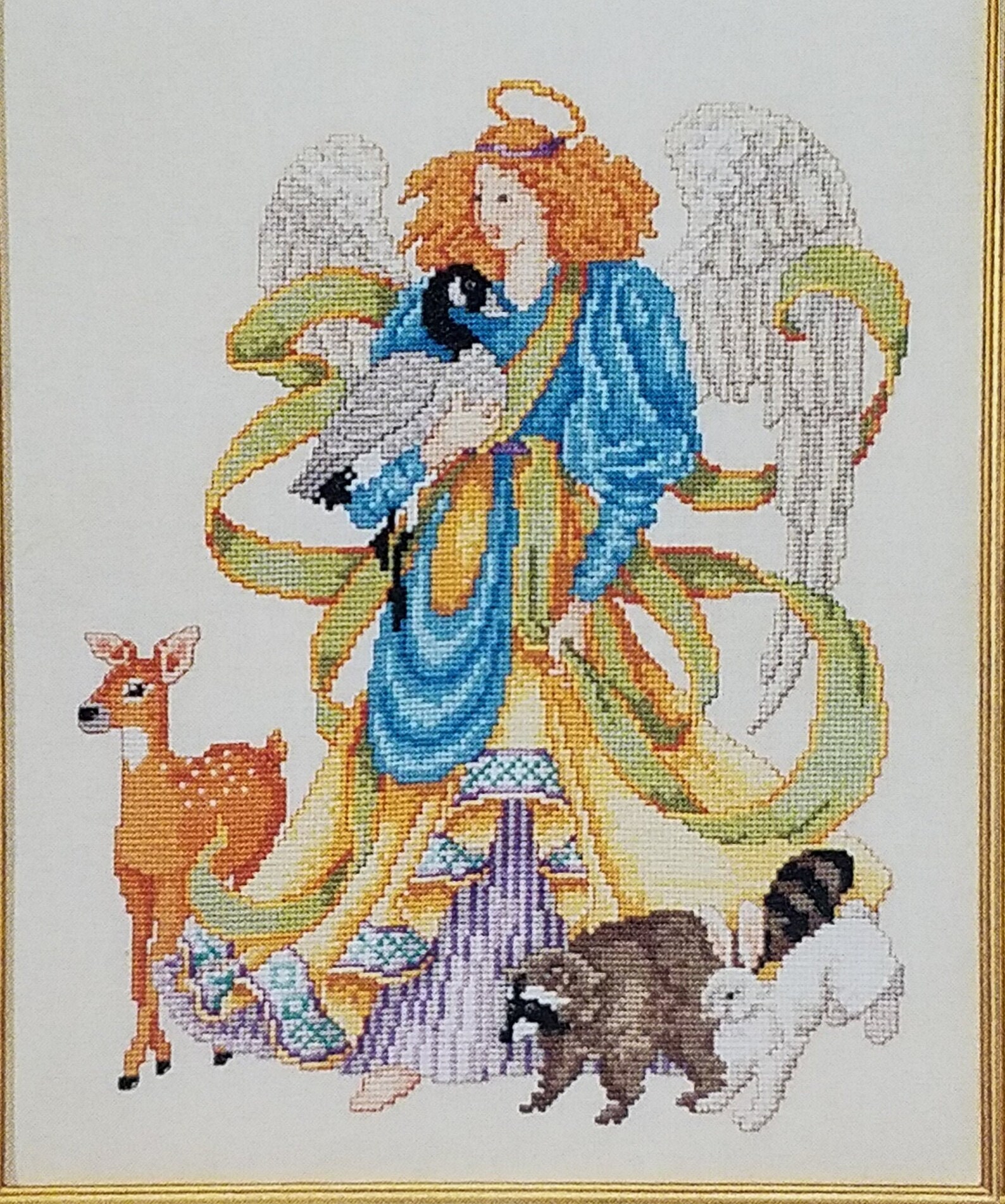 ANGELS Six Heavenly Designs Vintage Fantasy Cross Stitch Chart/Pattern ...