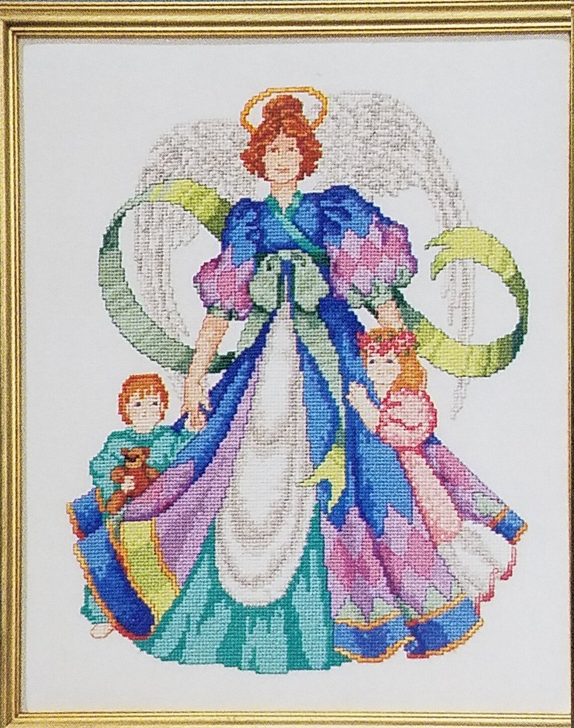 ANGELS Six Heavenly Designs Vintage Fantasy Cross Stitch Chart/Pattern ...