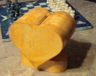 Cedar Heart Coin Bank 'one Coat Finish on Wood' - Etsy