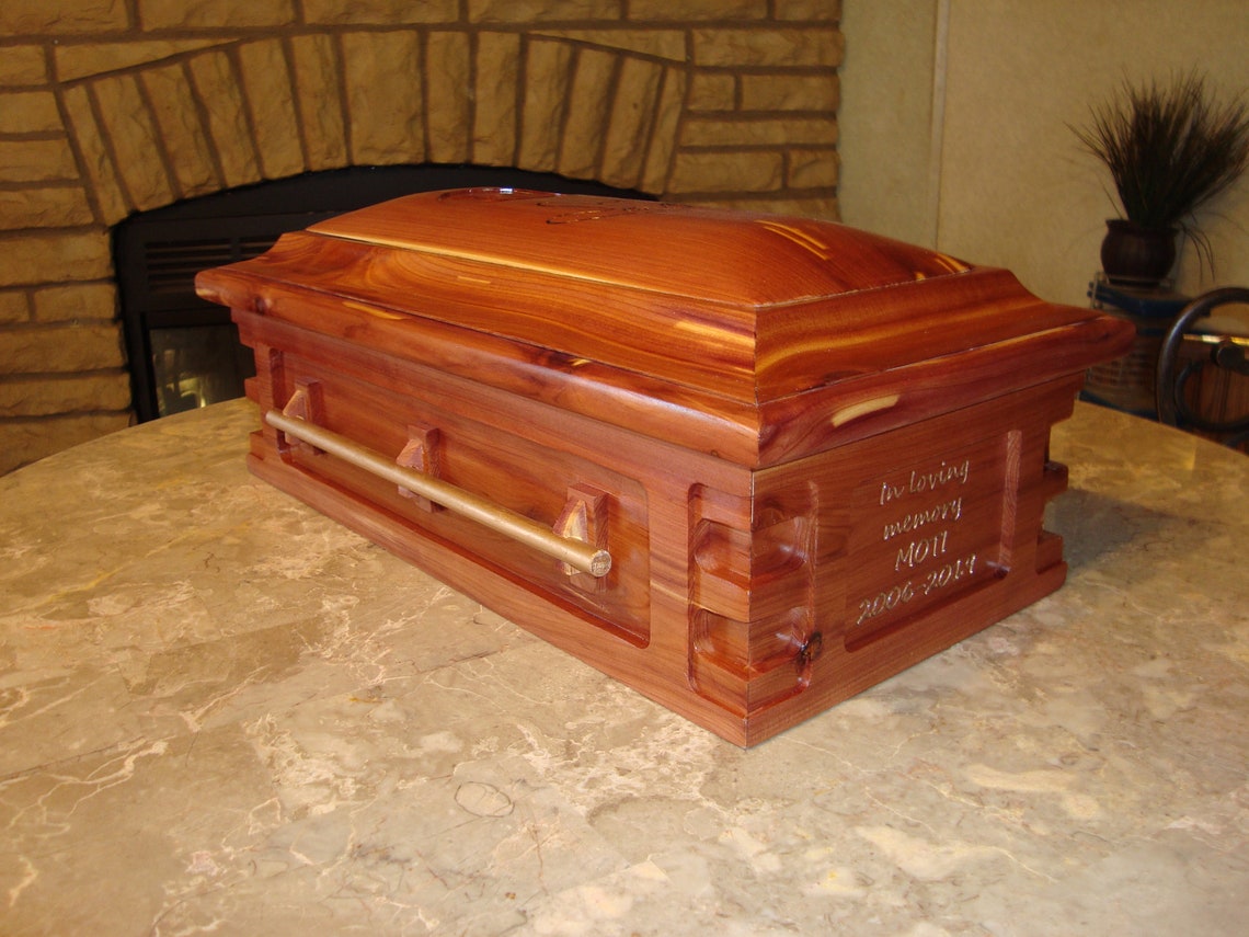 Personalized Pet Casket & Memory Chest Custom Pet Funeral Box - Etsy