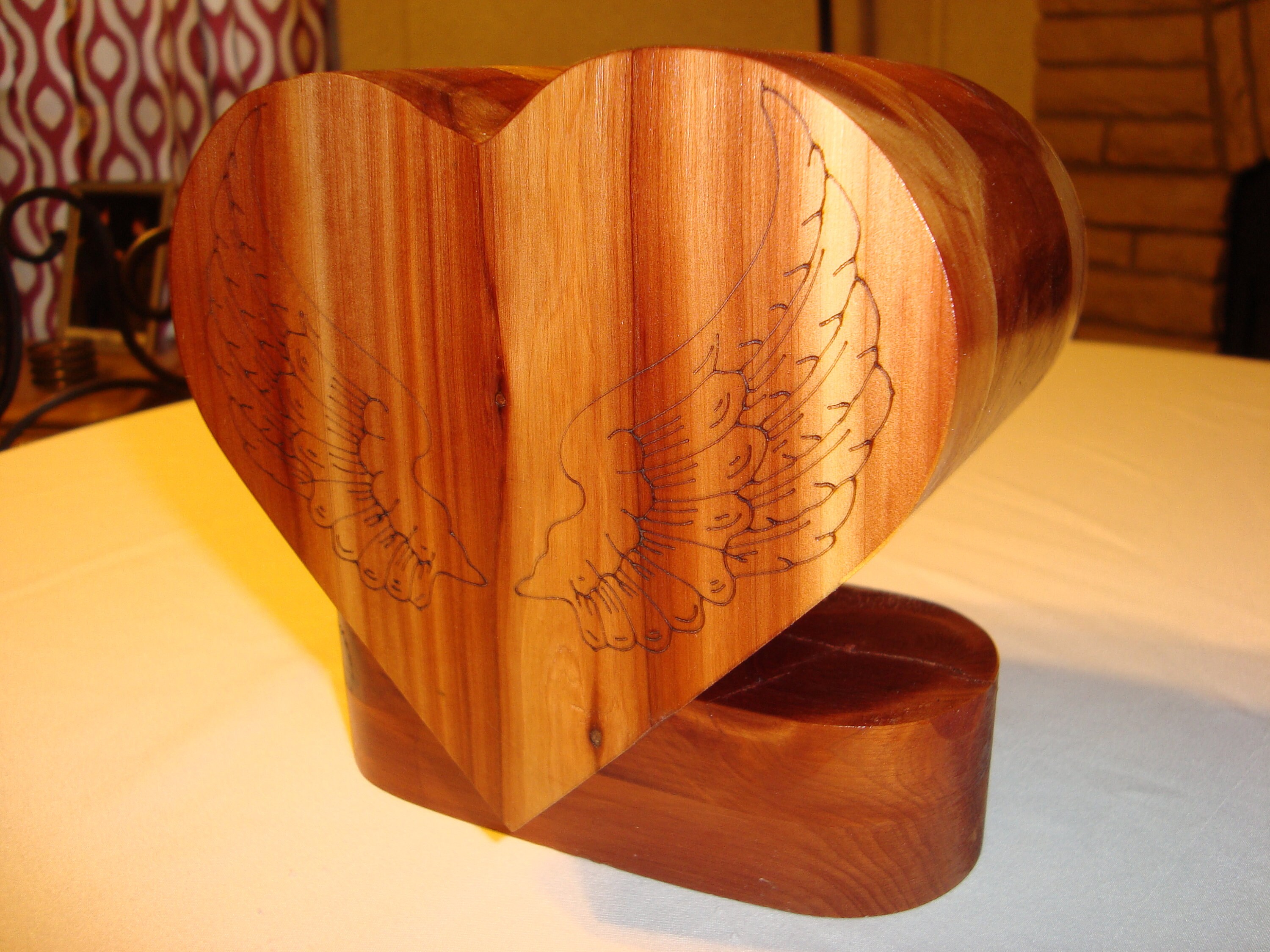 Memorial and Donation Collection Cedar Heart Coin Bank | Etsy