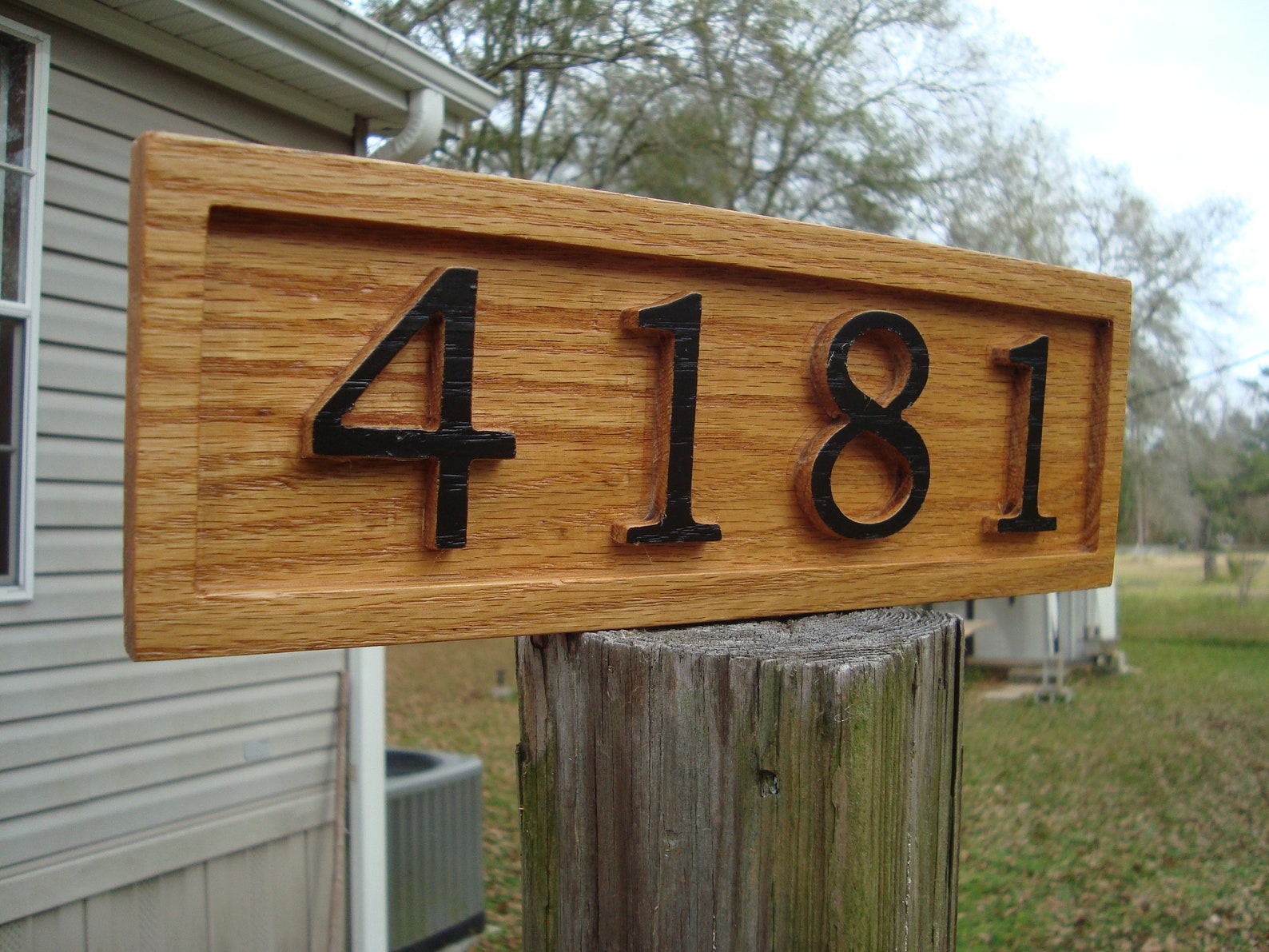 Street Address Plaque Sign 4 X 12 for Attaching to Wall, Door, Hanging ...