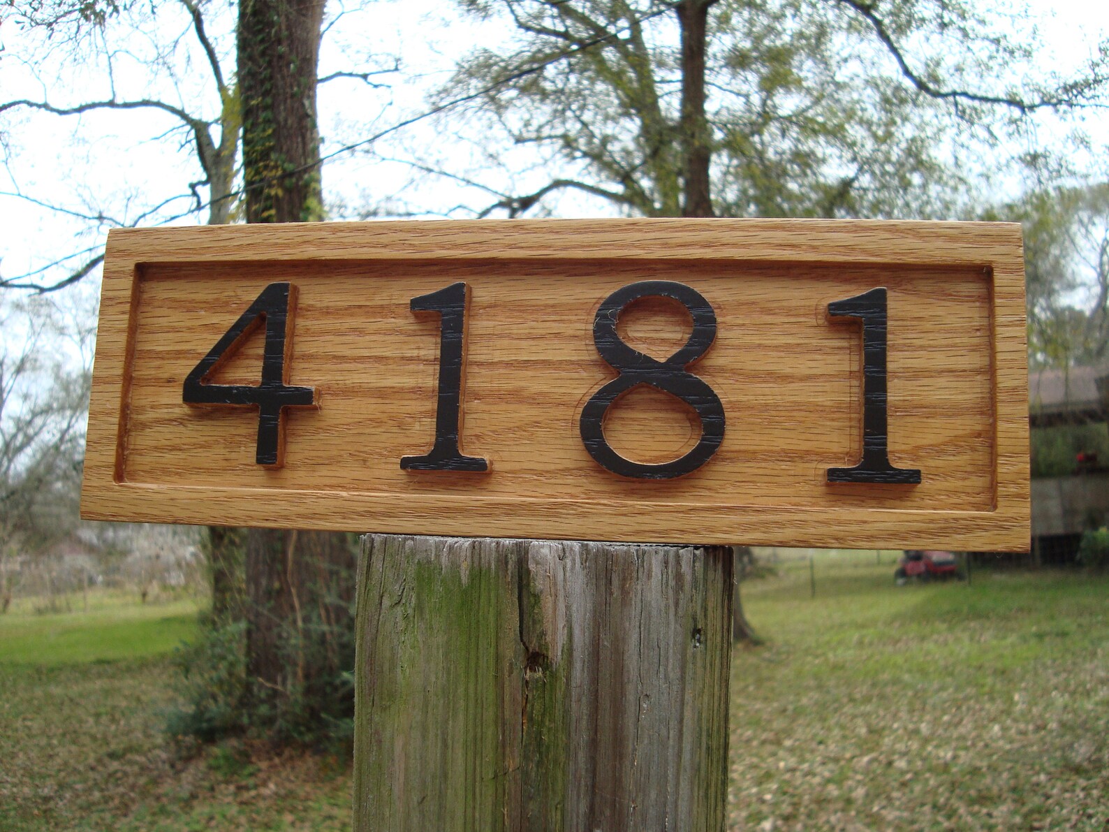 Street Address Plaque Sign 4 X 12 for Attaching to Wall, Door, Hanging ...