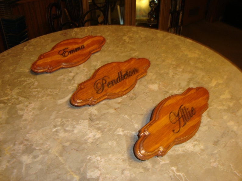 Personalized Wood Name Plate Sign Plaque 9 3/4 X 3 | Etsy