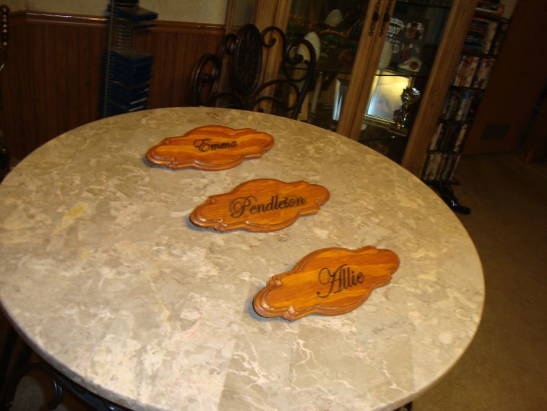 Personalized Wood Name Plate Sign Plaque 9 3/4 X 3 | Etsy