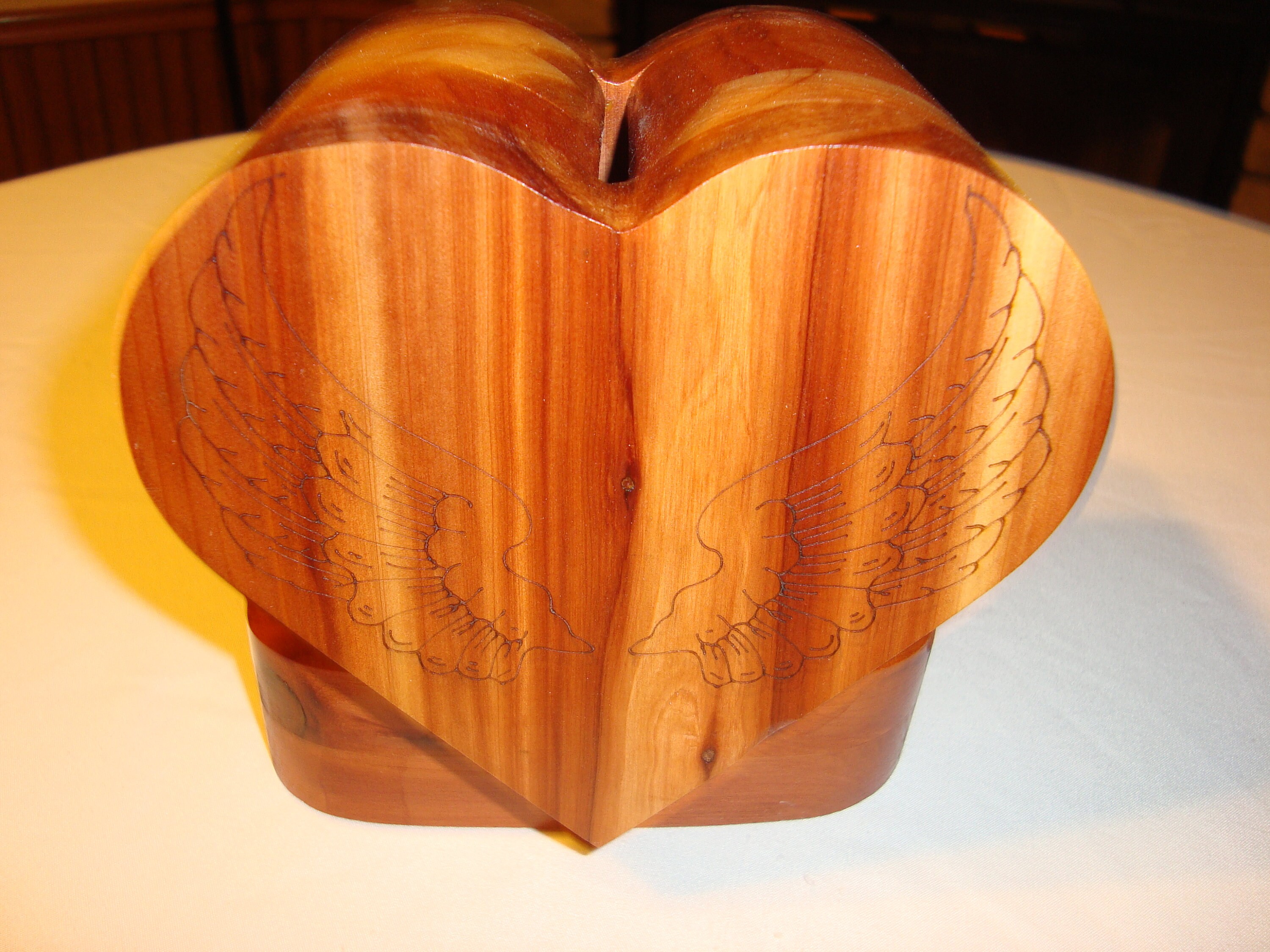 Memorial and Donation Collection Cedar Heart Coin Bank | Etsy