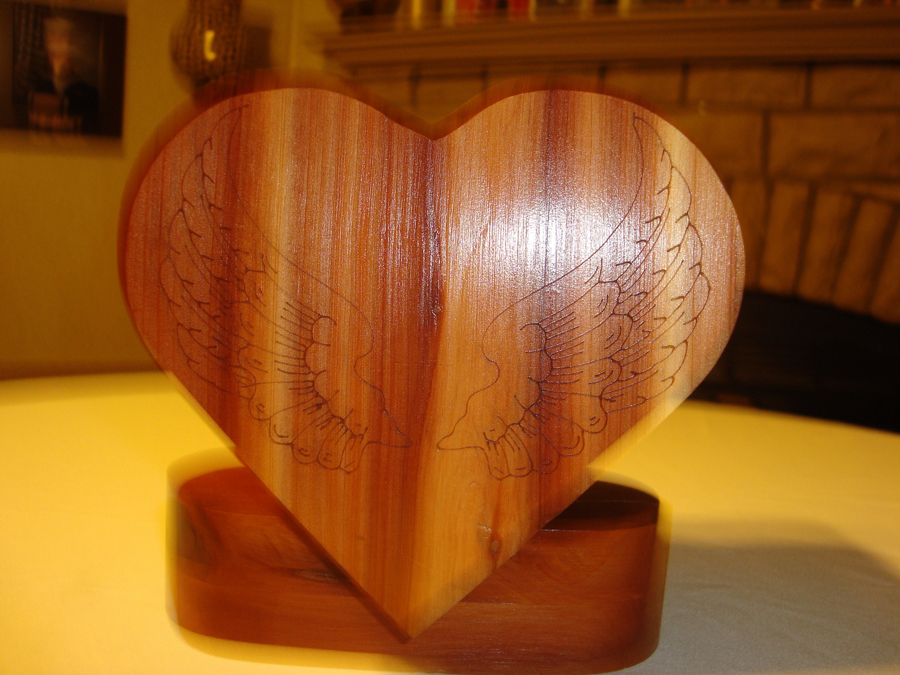 Memorial and Donation Collection Cedar Heart Coin Bank | Etsy