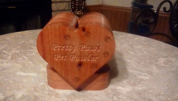 Cedar or Pine Personalized Heart Coin Bank Your Personal | Etsy
