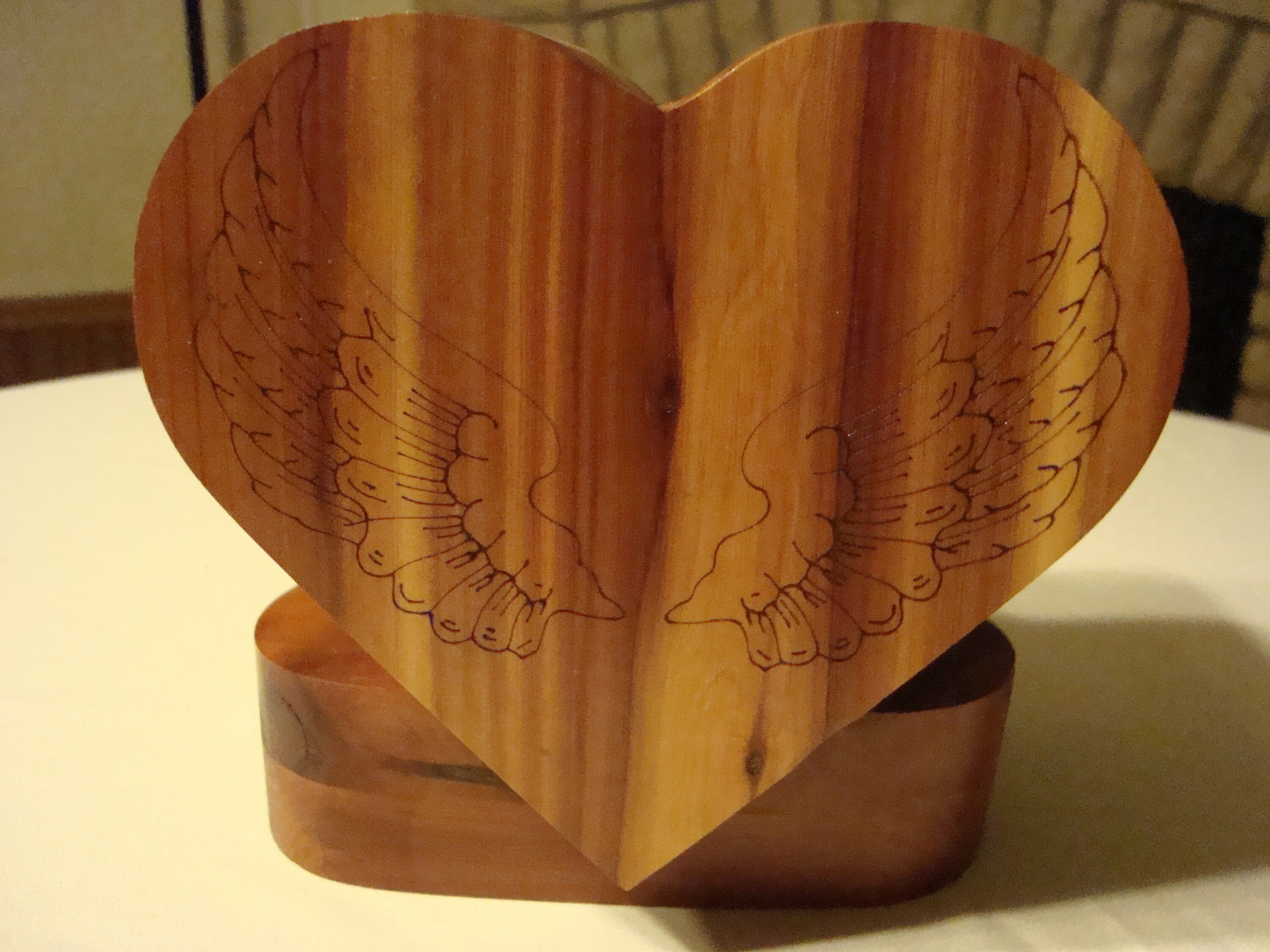 Memorial and Donation Collection Cedar Heart Coin Bank | Etsy