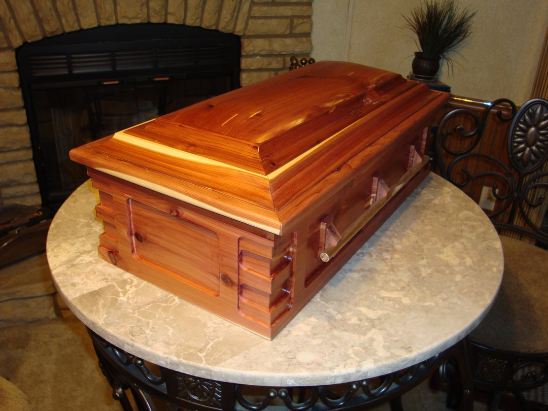 12 X 24 Pet Casket & Memory Chest Custom Pet Funeral Box, Pet Coffin ...