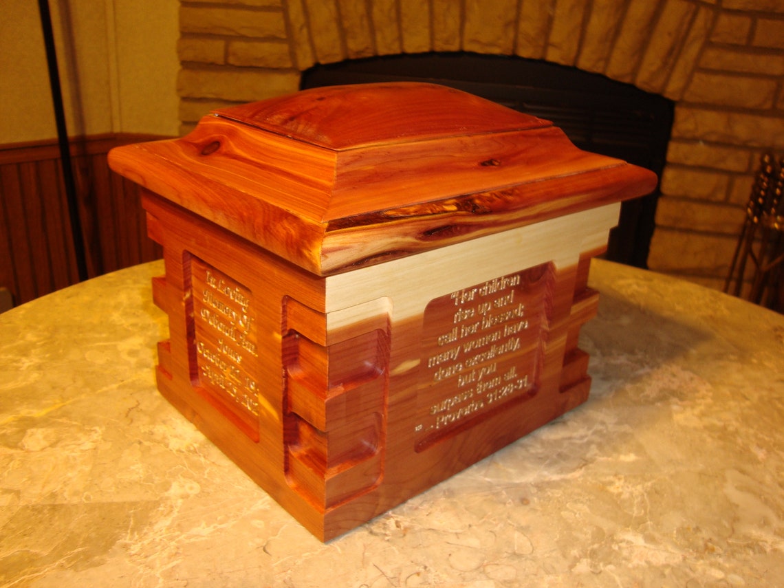 Personalized Embossed Cremation Urn, Memorial Urn - Etsy