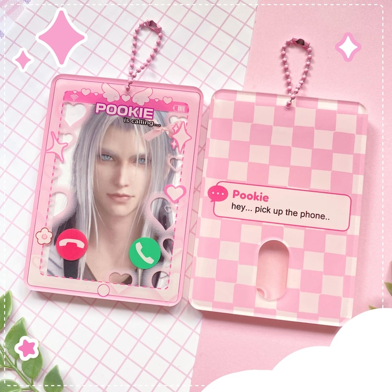 Pookie is Calling Photocard Holder Keychain - Etsy