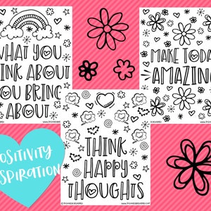 Positive Thinking Coloring Pages | Printable Coloring Pages | Coloring ...