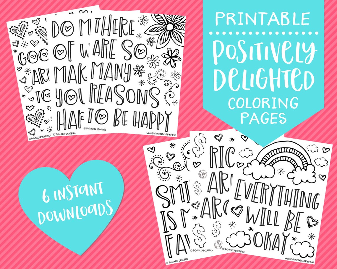 Positive Affirmation Coloring Pages | Printable Coloring Pages ...