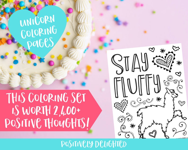 Llama Coloring Pages Llama Birthday Llama Party Printable Coloring ...