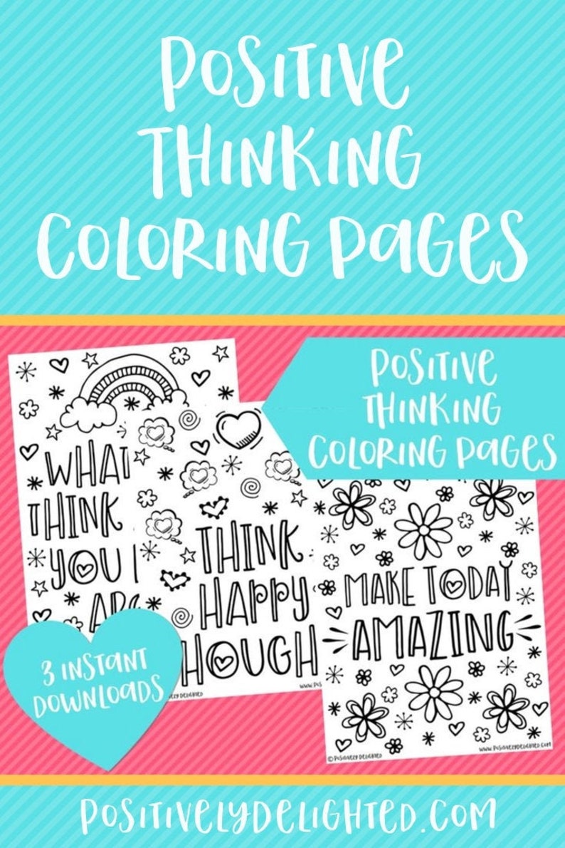 Positive Thinking Coloring Pages | Printable Coloring Pages | Coloring ...