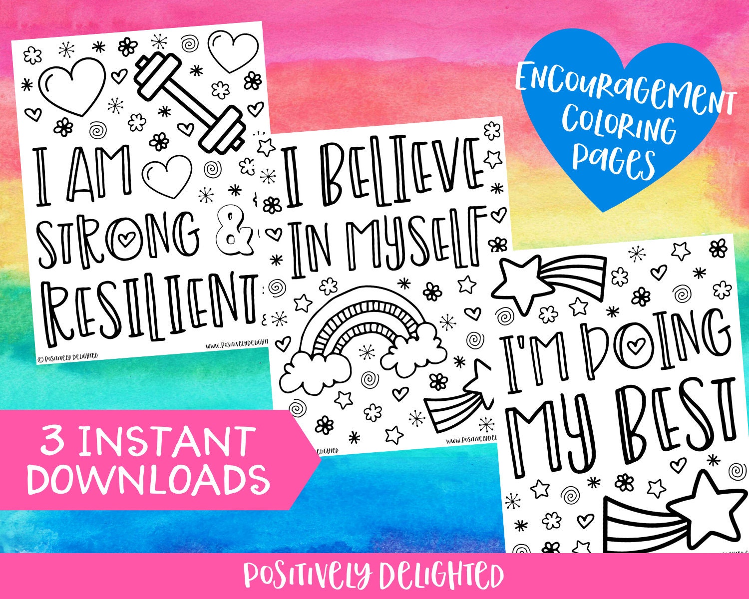Encouragement Coloring Pages Printable | Encouragement Gift ...