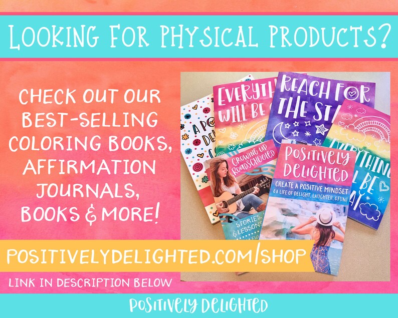 Mega Positivity Coloring Bundle Positive Affirmation - Etsy