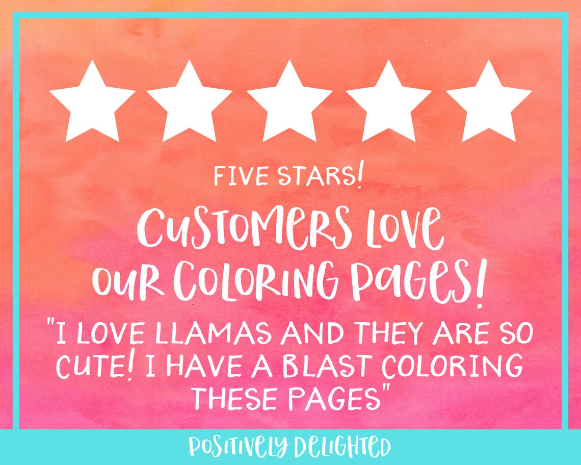 Llama Coloring Pages Llama Birthday Llama Party Printable Coloring ...