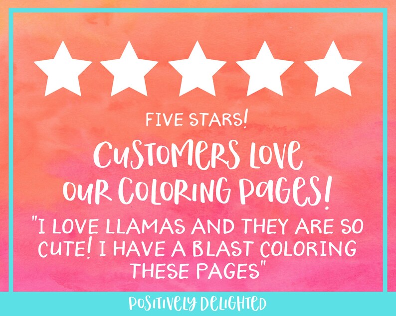 Llama Coloring Pages Llama Birthday Llama Party Printable Coloring ...