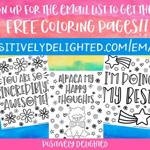 Kindness Coloring Pages Printable | Positive Affirmation ...