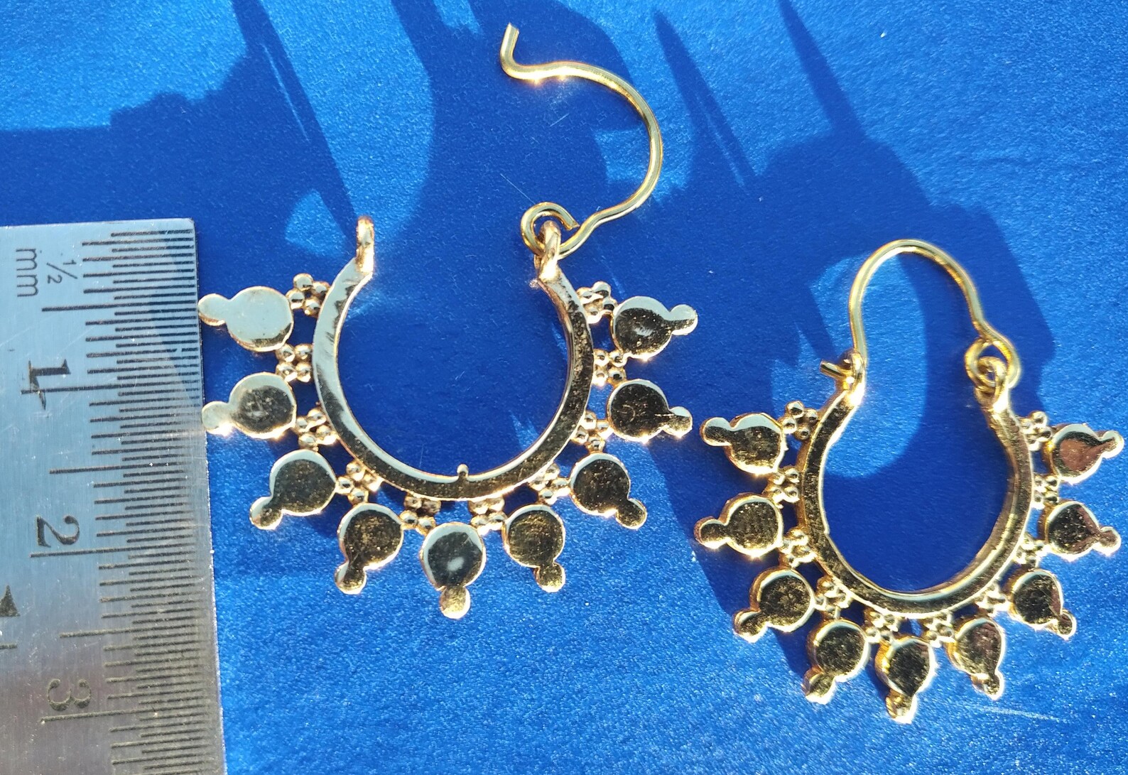 Original Creole Brass Earrings Gift for Her Ethnic - Etsy UK