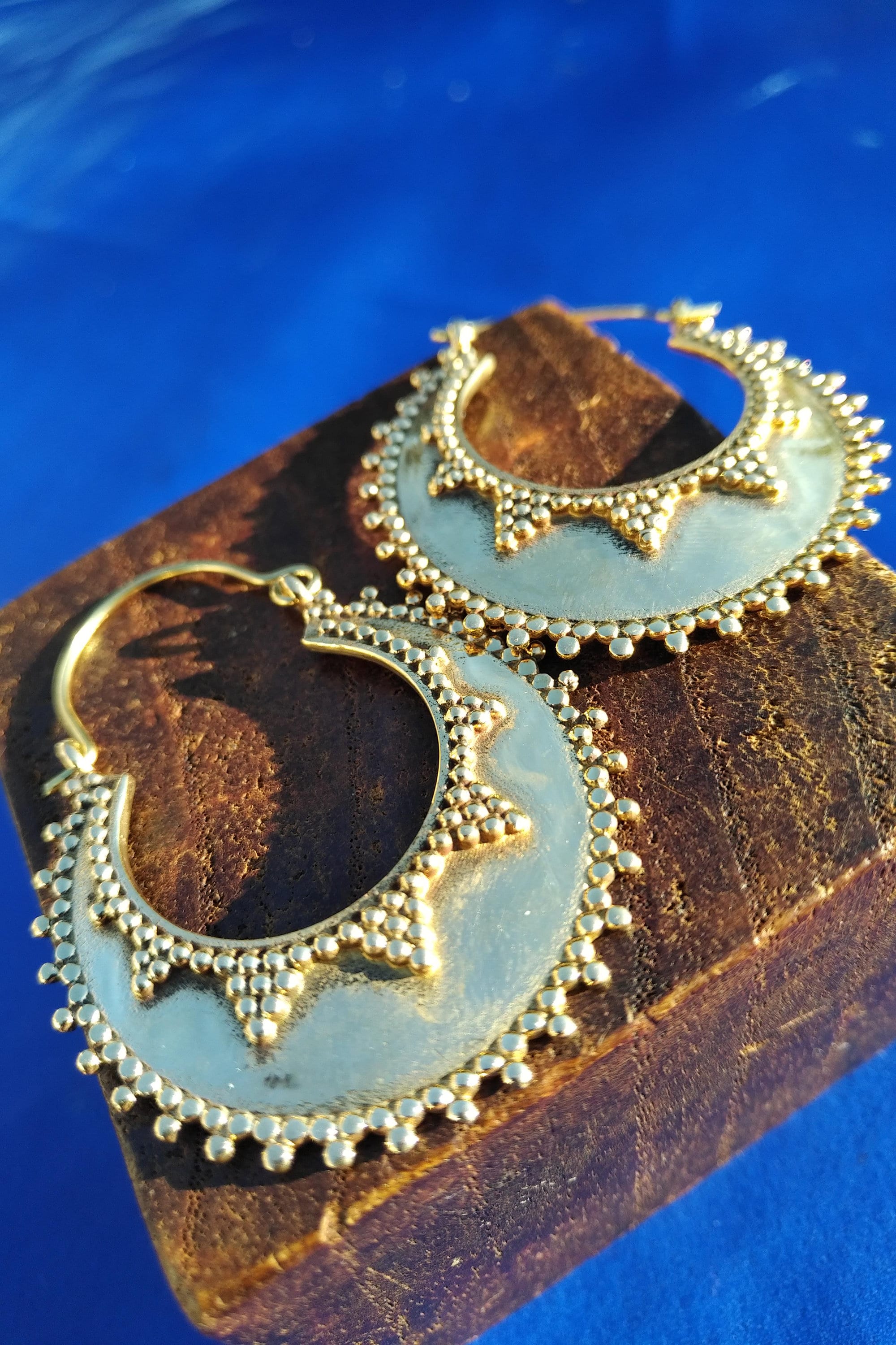 Original Brass Creole Earrings - Gift for Her - Etsy