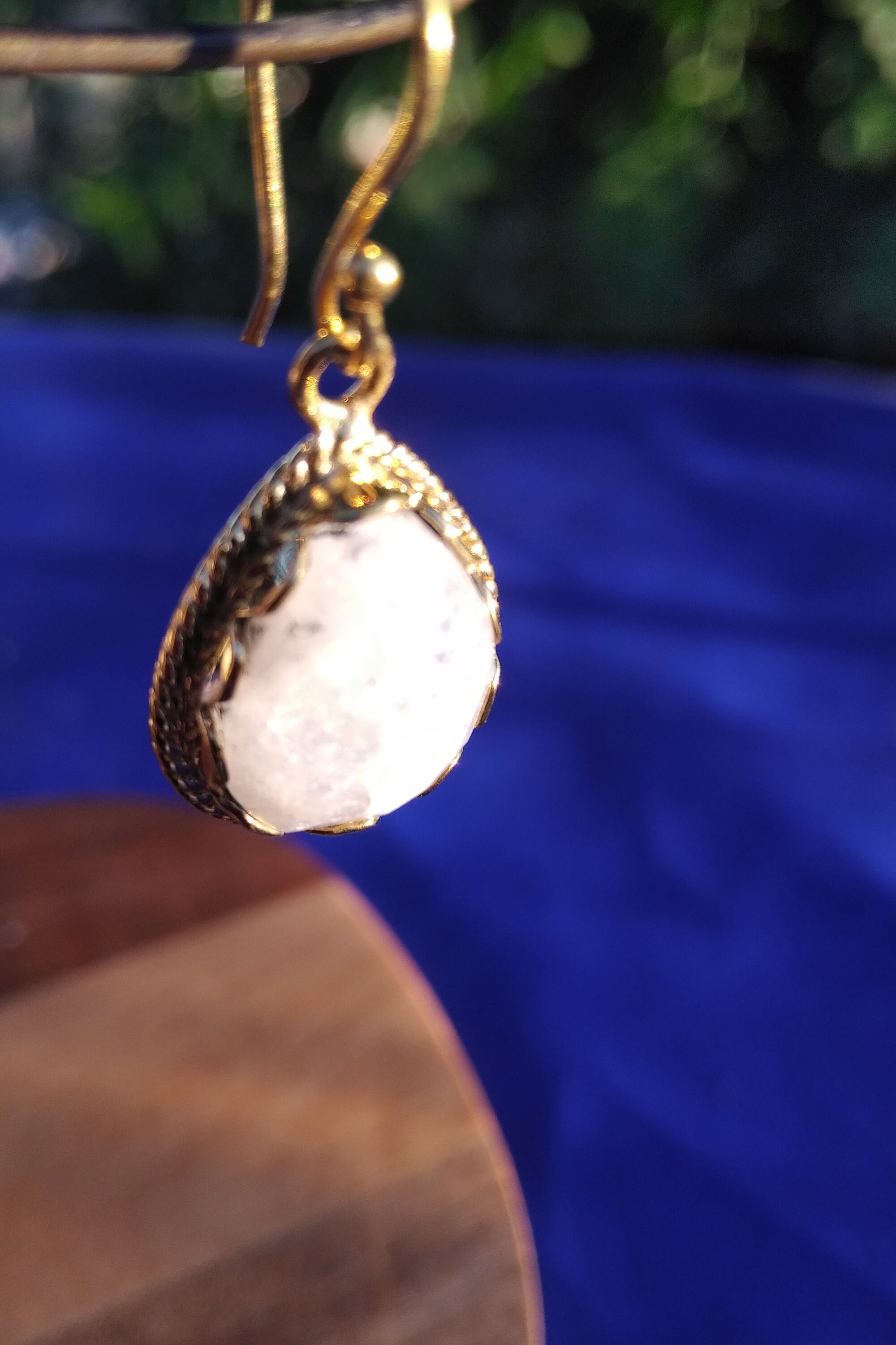 Brass Earrings and Faceted Moonstones Gift for Her - Etsy UK