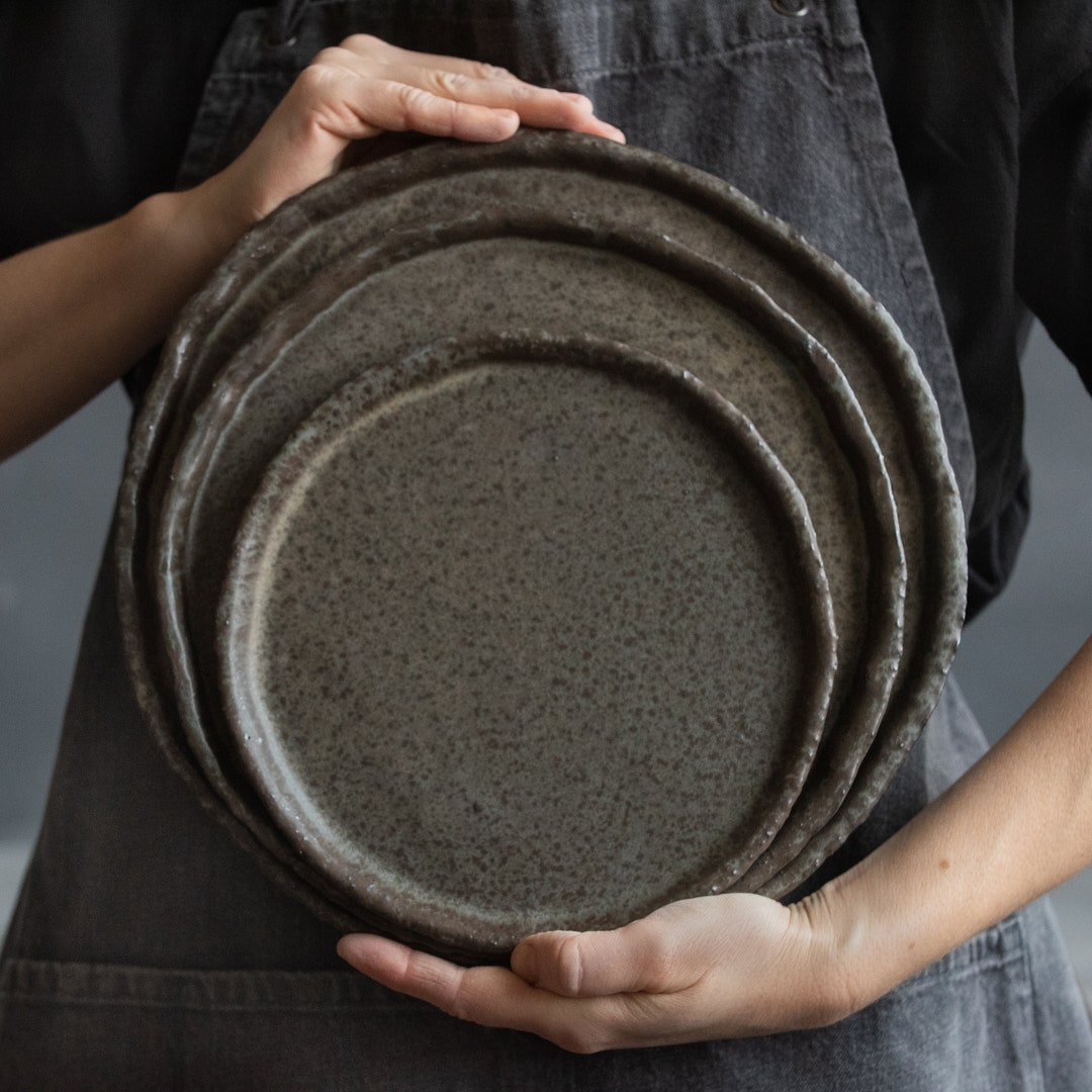 To ORDER SET of 3 X Big and Middle Size Flat PLATES for Every Day in ...